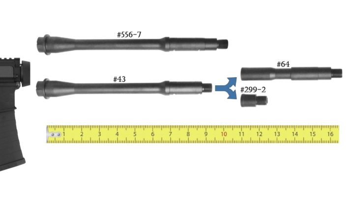 Part: LM4 PTR Series Outer Barrels (#556-7, 43,64, 299-2) - KWA Airsoft
