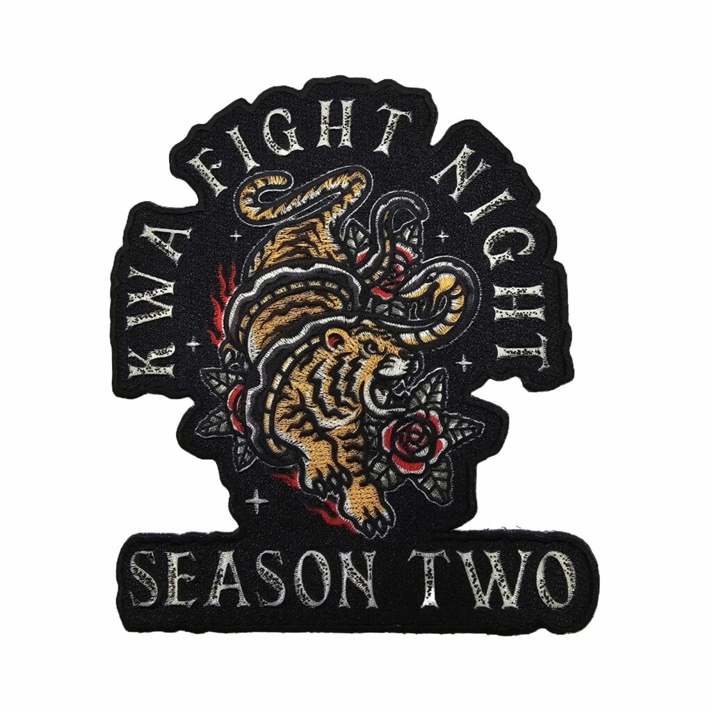 KWA Fight Night S2 -Tiger Embroidery Velcro Patch - KWA Airsoft
