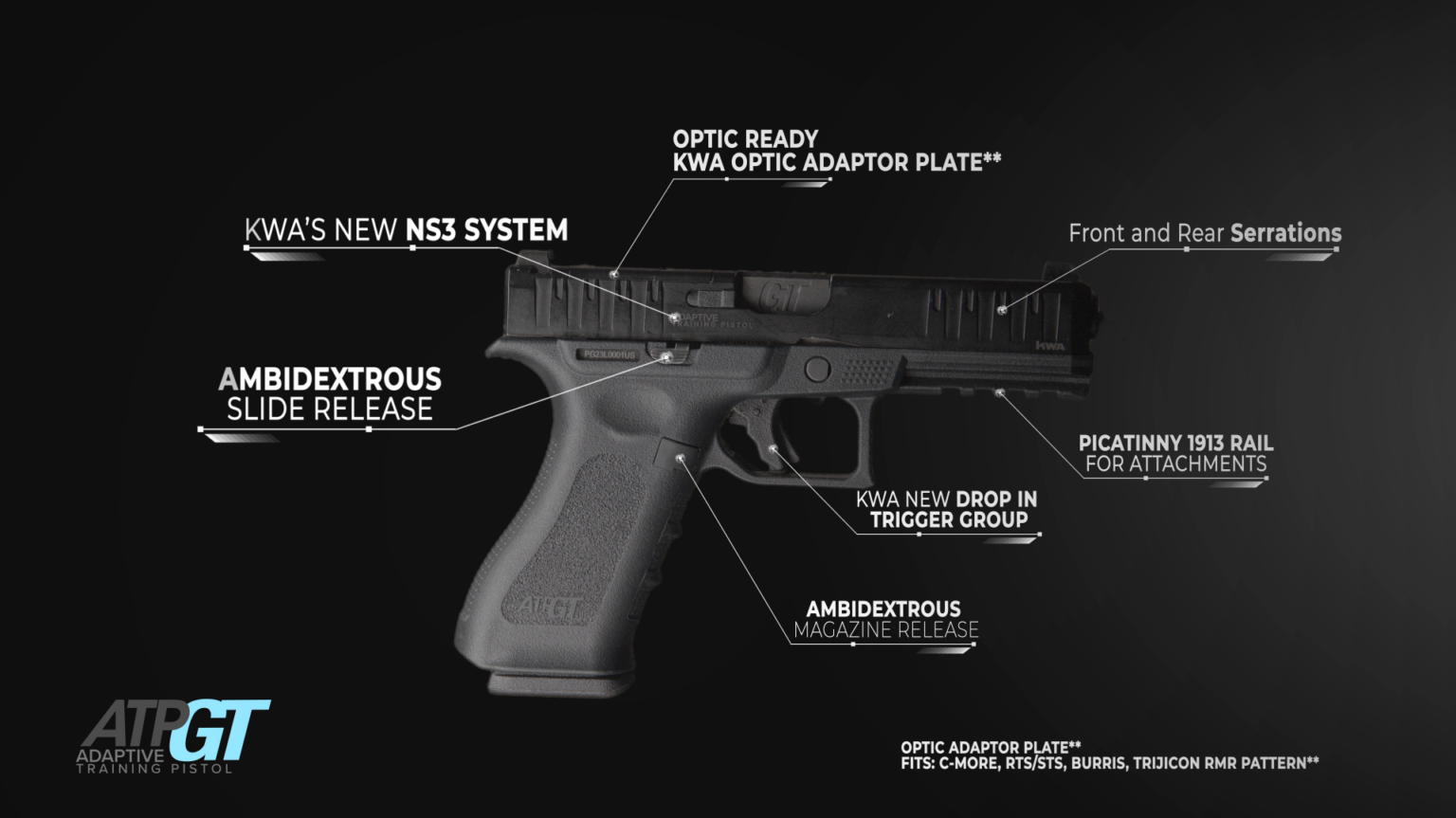 ATP-GT Training Pistol - KWA Airsoft
